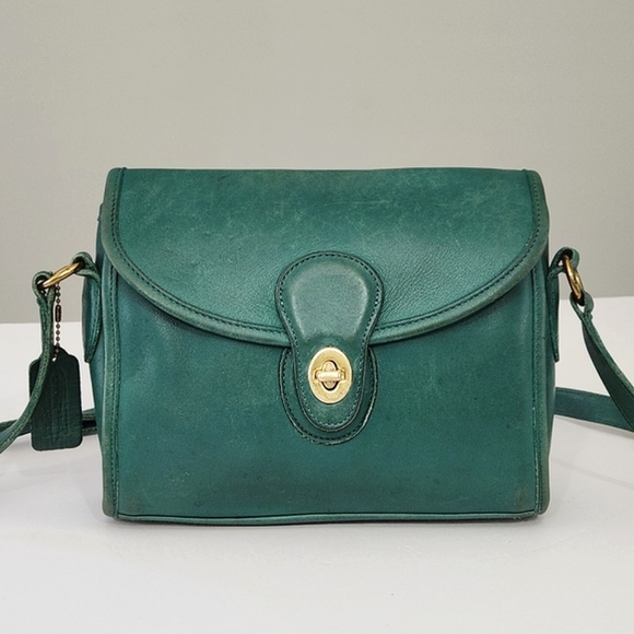 Coach | Bags | Rare Vintage Coach Devon Crossbody Turnlock Flap Bag 998 ...